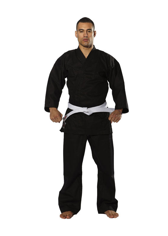 RISING SUN Gengi Karate Uniform Set - Black colour – Adelaide martial ...